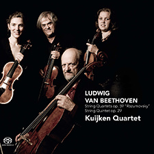 Kuijken Quartet, Ludwig van Beethoven: String Quartets op. 59 Razumovsky - String Quintet op. 29 ...