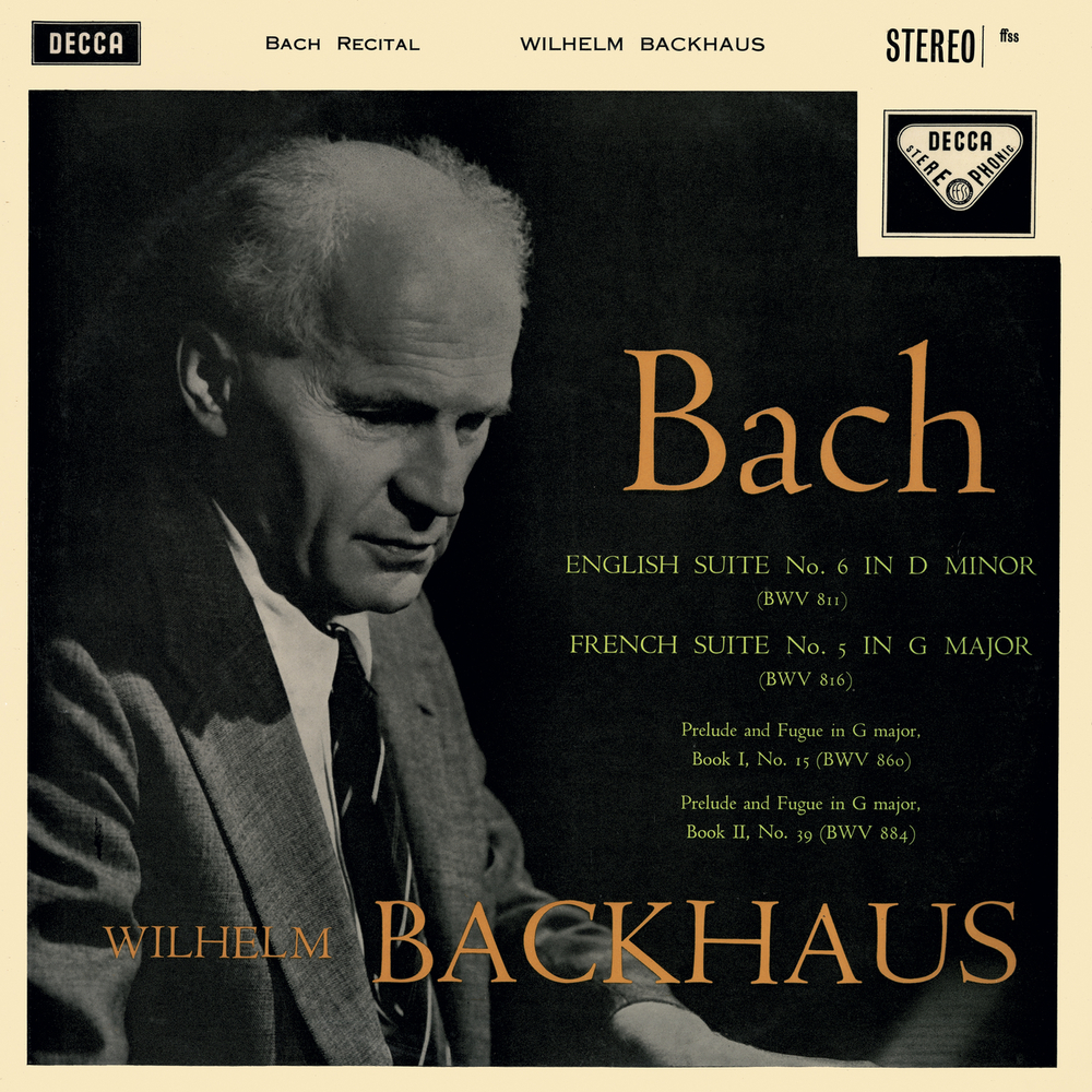 Wilhelm Backhaus, Bach Recital in High-Resolution Audio - ProStudioMasters