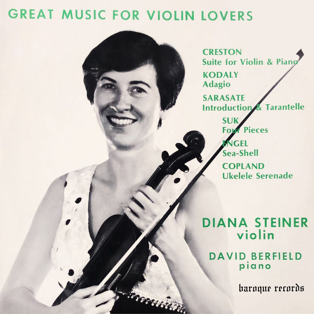 Diana Steiner; David Berfield, Great Music For Violin Lovers in High ...