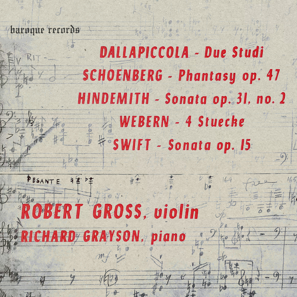Robert Gross; Richard Grayson, Due Studi / Phantasy Op. 47 / Sonata Op ...