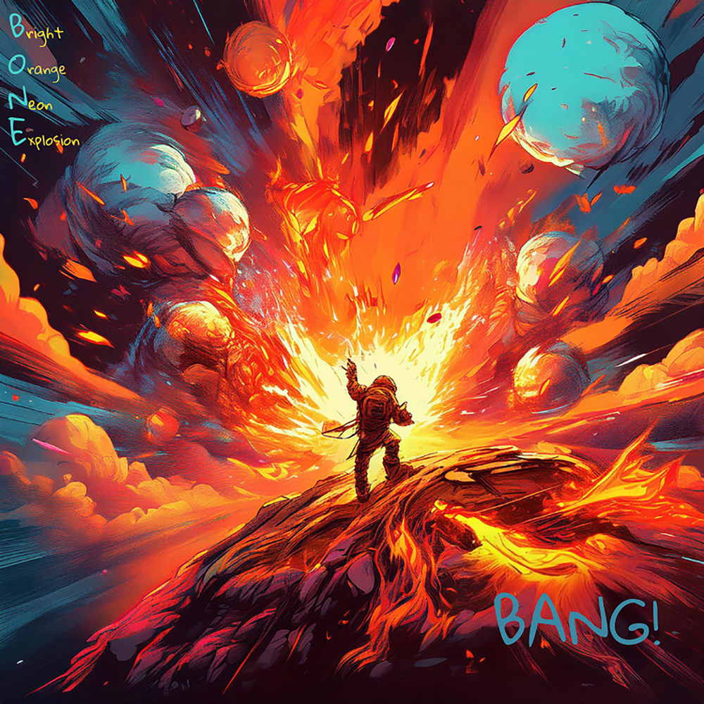 Bright Orange Neon Explosion, Bang! in High-Resolution Audio ...