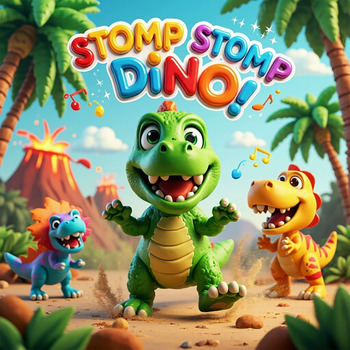 TinyToonz, Stomp Stomp Dino! (Single) in High-Resolution Audio ...