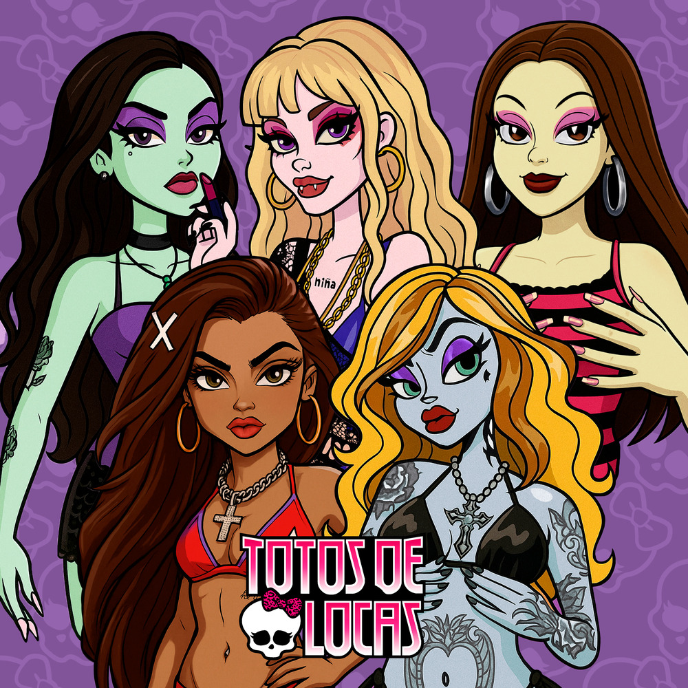 Metrika; Lizz; Euskoprincess; Kristina, TOTOS DE LOCAS (Monster High ...